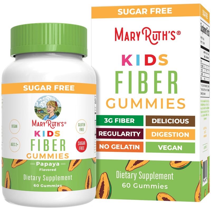 MaryRuth's Fiber Gummies for Kids | 2 Month Supply | Sugar Free ...