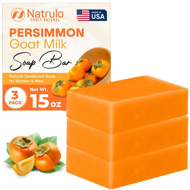 Persimmon Soap Bar for Body Odor Control – Purifying Deodorizing Body ...