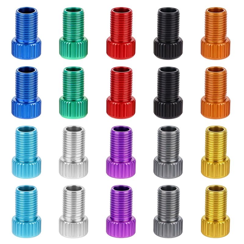 Aluminum Convert Presta to Schrader Converter, 20 Pieces Presta Valve ...