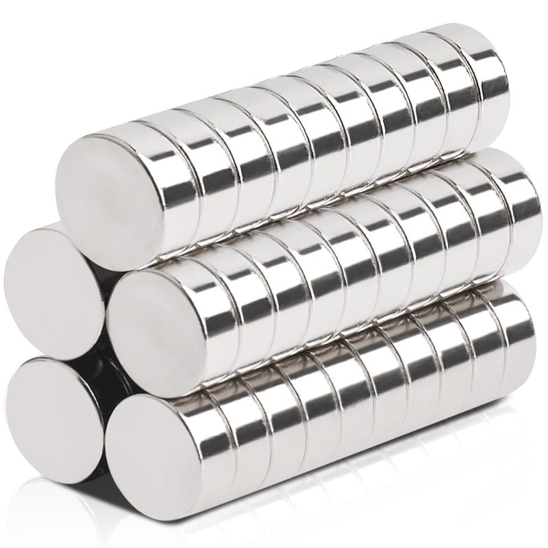 BOCHUANG 50pcs Neodymium Magnets 8x3mm Small Magnet Super Strong Round ...