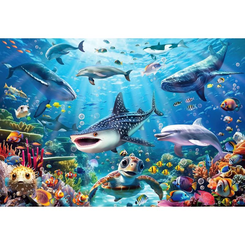 JOYZEXY Puzzles for Kids Ages 4-6 6-8 8-10, Underwater World Ocean ...