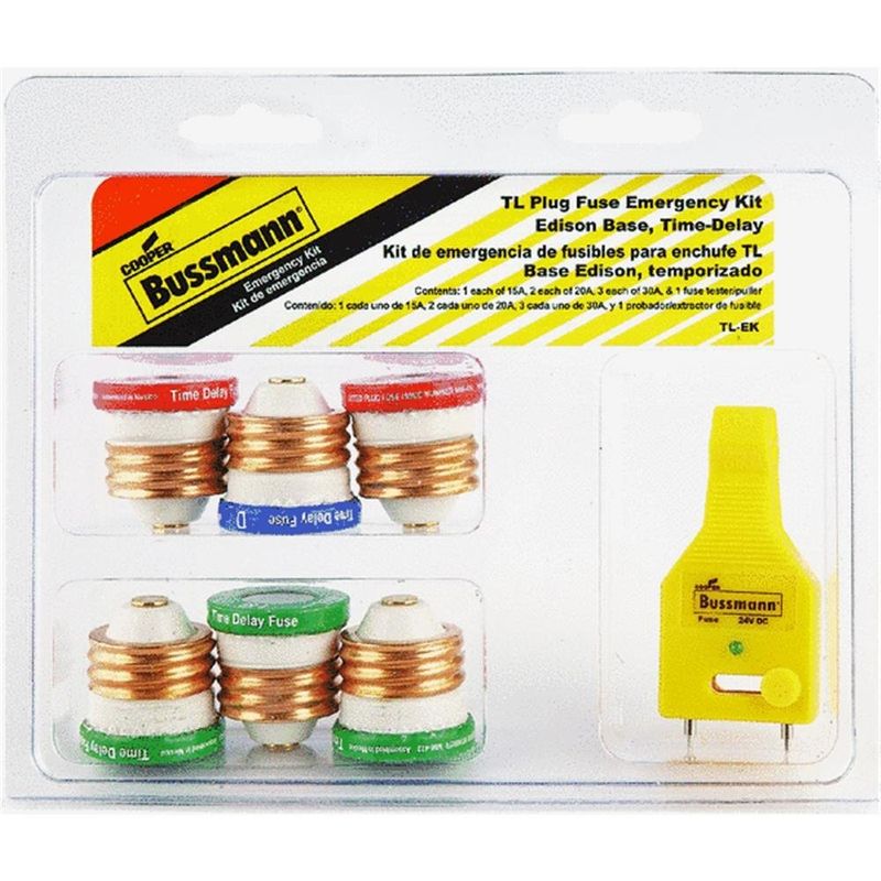 Bussmann TL-EK TL Fuse Assortment Contains 1 Ea. TL-15, 2 Ea. TL-20 & 3 ...