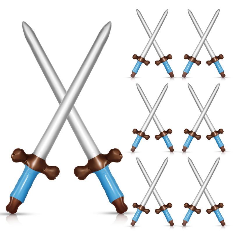 12Pcs Inflatable Swords Pirate Sword Toy, Pirate Sword Inflated Knife ...