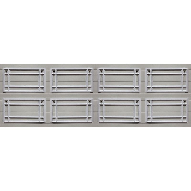 IDEAL Prairie 510 Window Inserts /Short Panel Garage Door White Set of ...