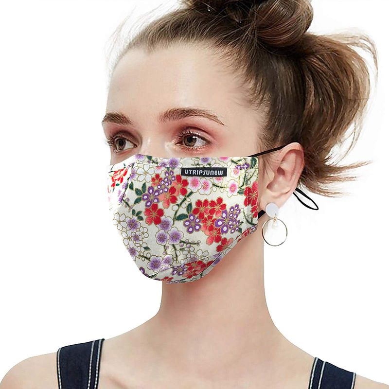 UTRIPSUNEW Face Masks for Women - Cotton Face Mask Washable Reusable ...