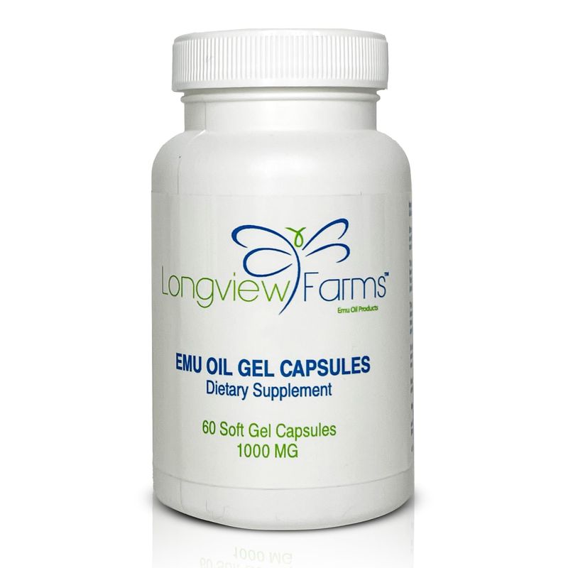 Longview Farms Emu Oil Gel Capsules - Support Your Wellness Journey ...