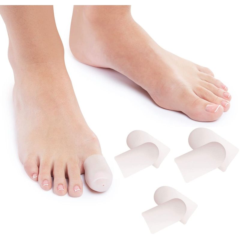 PEDIMEND 6PCS of Silicone Gel Big Toe Protector - Toe Cushion for ...