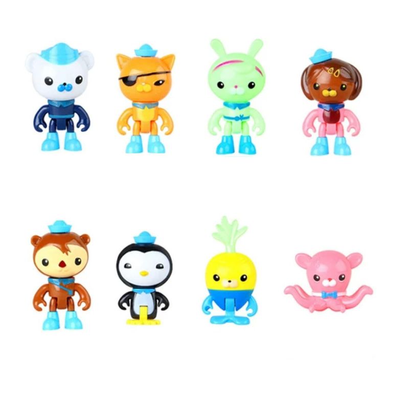 yuanpulalala Octonauts 8 Pieces Dolls Captain Buck Kwazii Cartoon ...