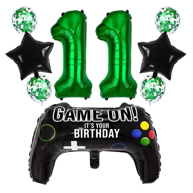 Liitata Video Game 11th Birthday Decorations for Boys Gaming Party ...