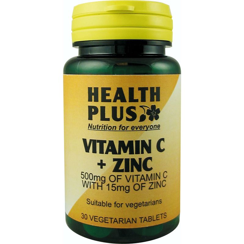 Health Plus Vitamin C + Zinc : Antioxidant supplement : 30 tablets ...