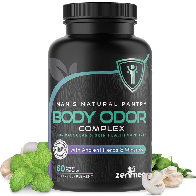 Natural Body Odor Eliminator Pills - Reduce Bad Breath, Sweat, Armpit ...