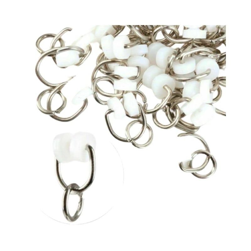 Curtain Track Rail Gliders Slider Runner hanging Glider Wheels White ...