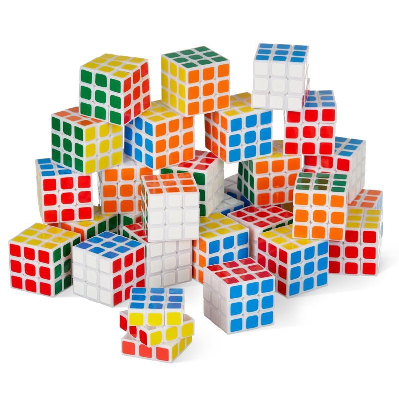 THE TWIDDLERS 60 Mini Puzzle Speed Cube Fidget Toys, 3x3 - Perfect as ...