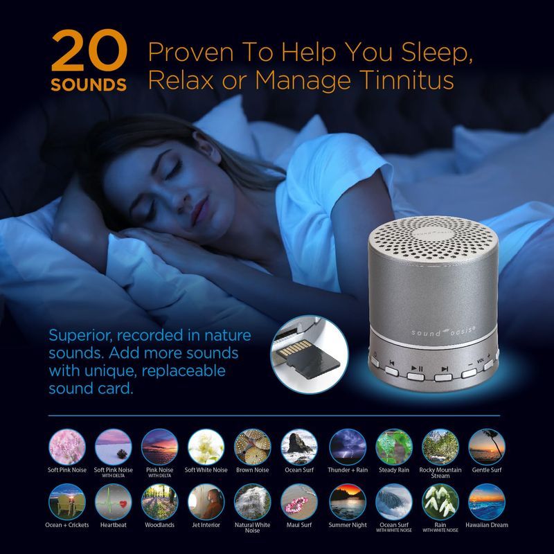 Sound Oasis Bluetooth Sleep Sound Therapy System BST-100 Revolutionary ...