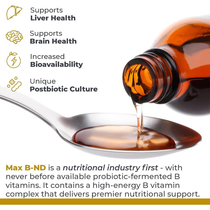 : Max B-ND Liquid Vitamin B-Complex for Liver & Brain Health ...