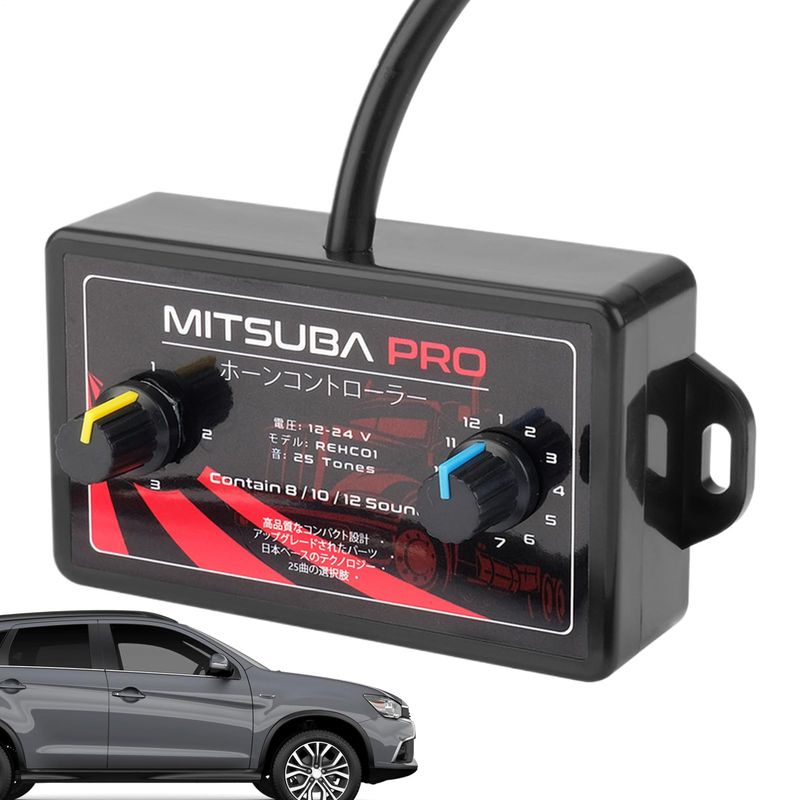 Tone Horn Controller, 12V/24V Car Horn Control Box, Auto H-orn Music ...