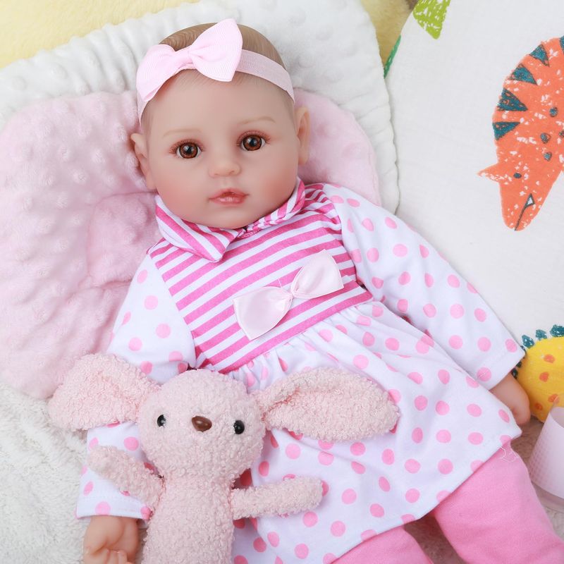 WOOROY Baby Doll, 18-Inch Cute Realistic Baby Doll with Soft Body, Real ...
