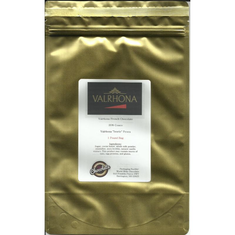 Valrhona Chocolate Ivoire 35% Feves - 1 lb - Online Marketplace ...