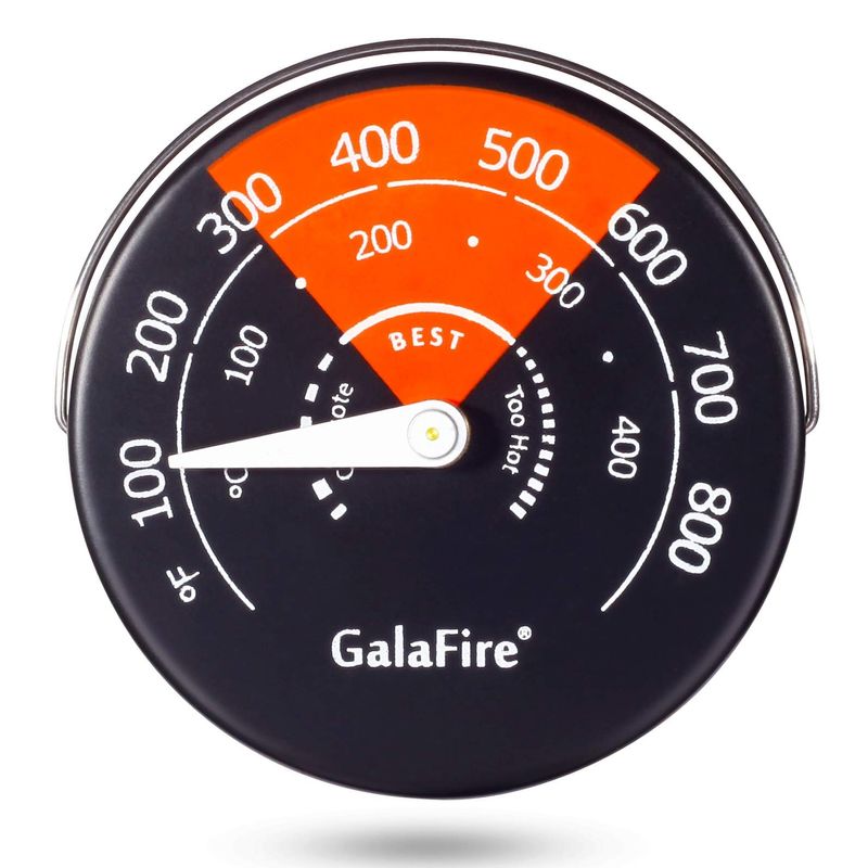 Magnetic Stove Thermometer Oven Temperature Meter for Wood Stove, Gas ...