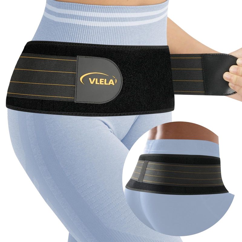 Vlela Si Belt -Sacroiliac Belt for Women，Hip Brace for Sciatica, Lower ...