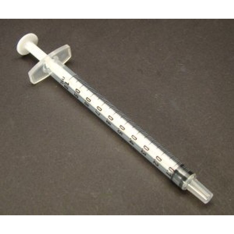Laboratory Syringes, 0.03 fl oz (1 ml), Pack of 10 - Online Marketplace ...
