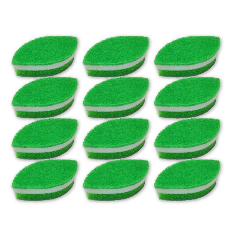 Duskin Sponge Hard Antibacterial Leaf Mold (For Kitchen), 12 Pack ...
