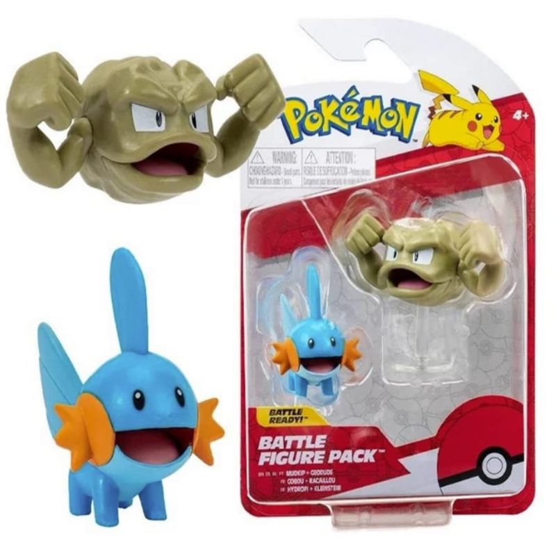 Pokemon Clip N Go Battle Feature Figure Set and Action Ready (Mudkip ...