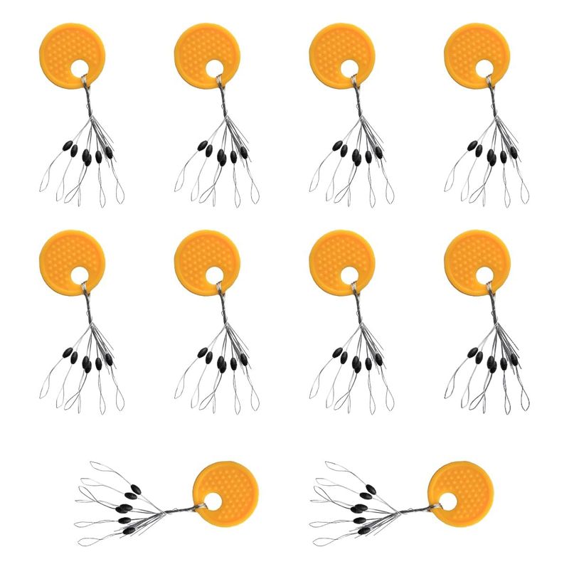 GroveEss 60 PCS Oval Float Stops,Durable Small Rubber Fishing Rigs Line ...