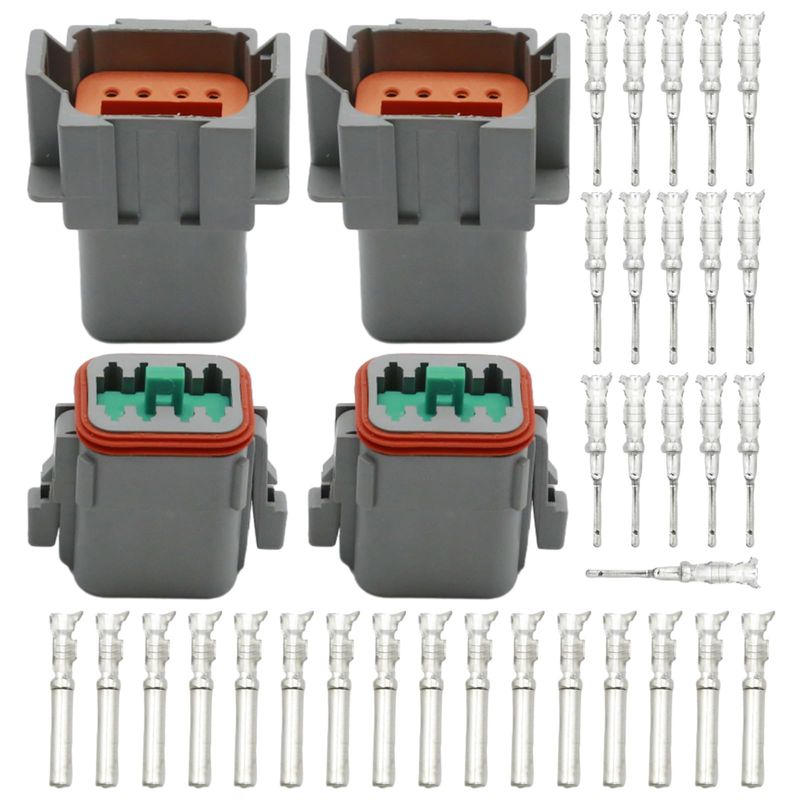 JUUDDENPARTS 2Pcs 8Pin 8Way Male and Female Auto Wire Connector Plug ...