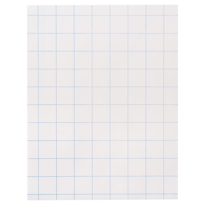 School Smart-85280 Double Sided Graph Paper with in Ruler - 8 1/2 in x ...