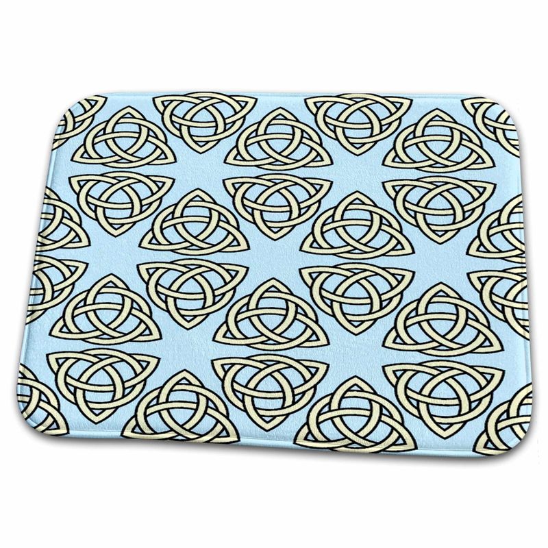 Dish Drying Mat - Triquetra Celtic Knot Interlaced With A Circle ...