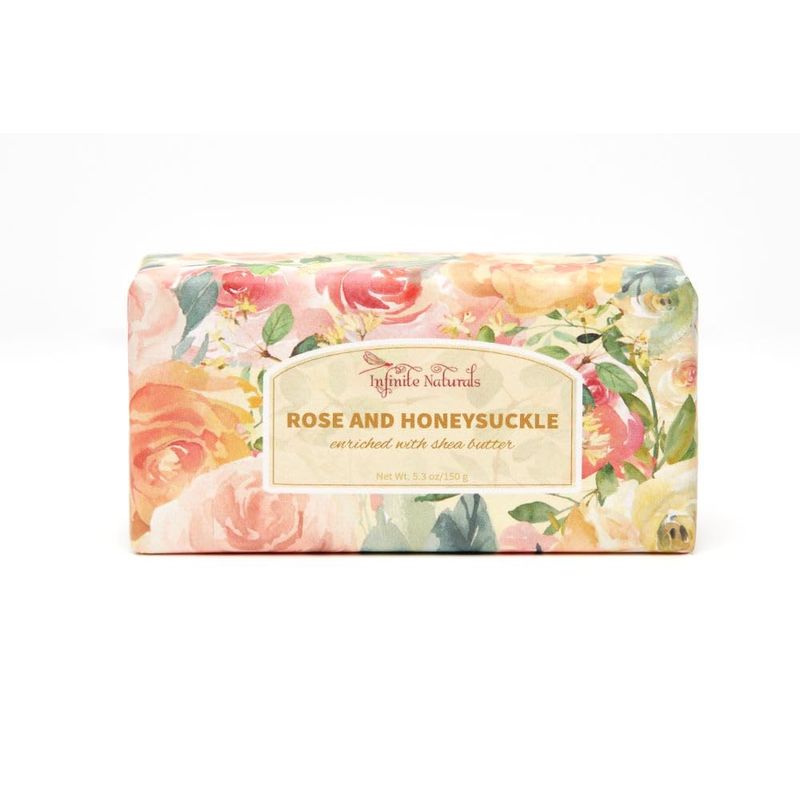 Infinite Naturals Rose & Honeysuckle Bar Soap 5.3 oz - Online ...