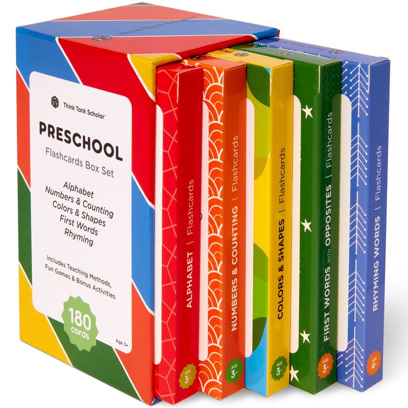 Think Tank Scholar Flash Cards for Preschool, Pre K and Kindergarten ...