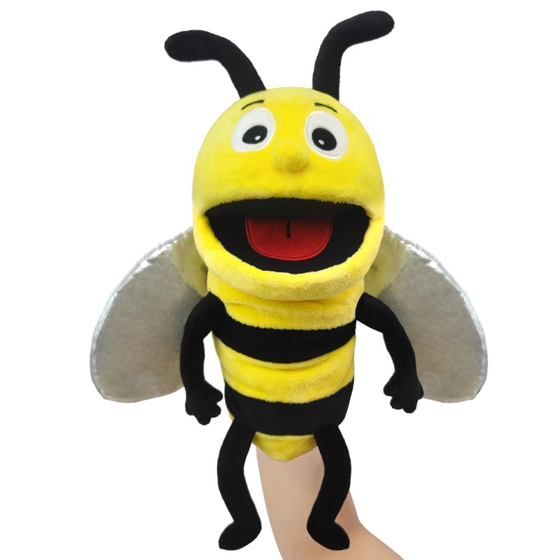 JUSTQUNSEEN hand puppets bee puppet animal puppets 13",puppets for kids ...