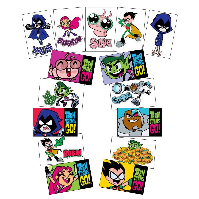 Teen Titans Go! Stickers (Series 1) - Full Set of 15 Vending Sticker ...