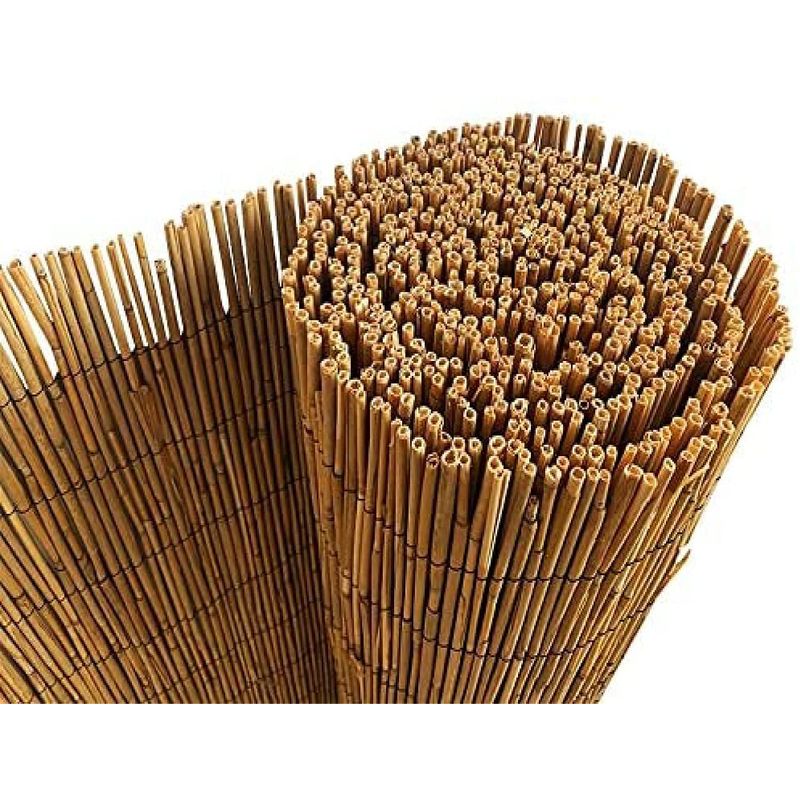 HMWD 4m Wide Natural Peeled Reed Screening Roll, Garden Sunscreen ...
