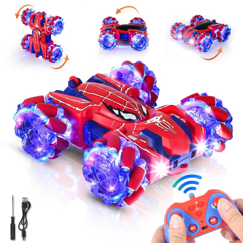 AISAMLIN Spider Remote Control Car, Rechargeable Double Sided 360 ...