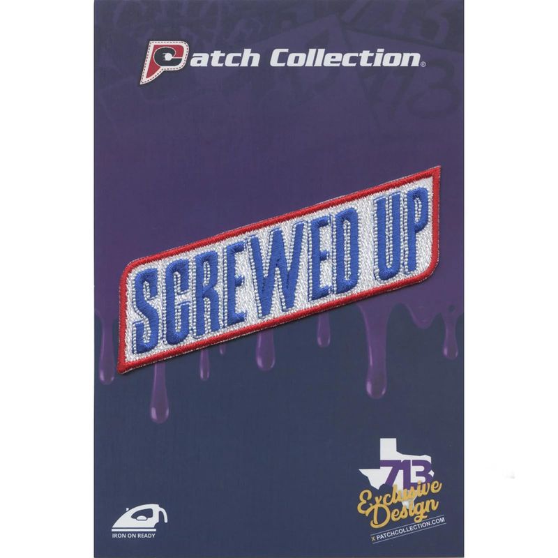 Houston's Screwed Up Candy Bar Patch Chocolate Logo Embroidered Iron On ...