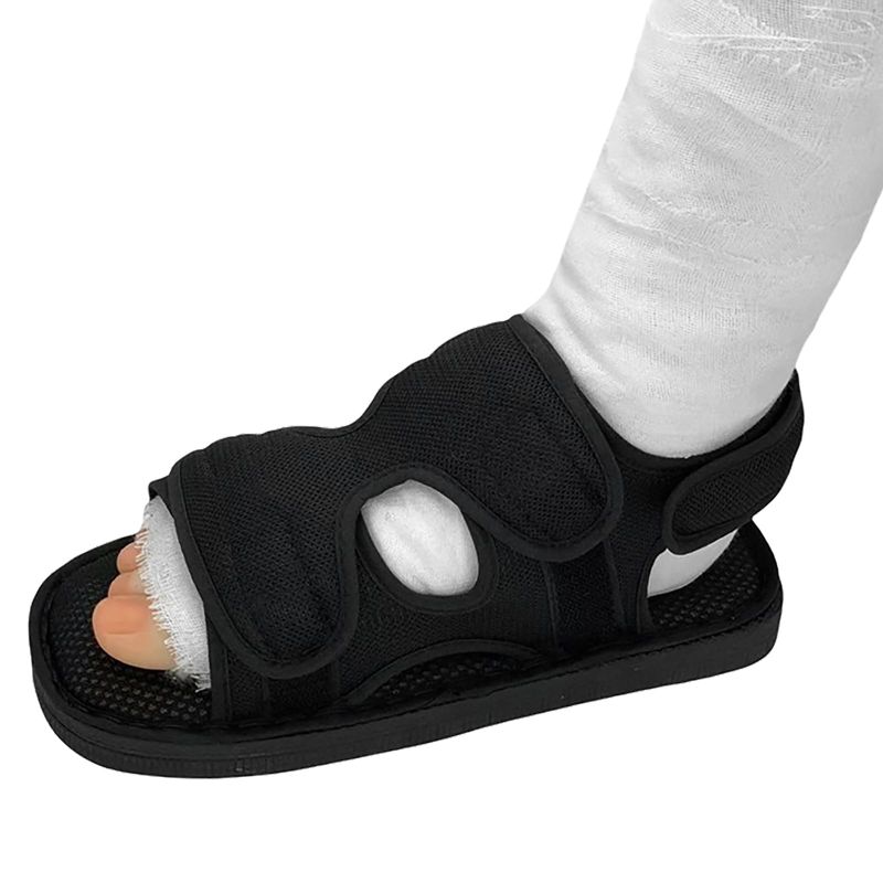RUIXIA Post-op Plaster Cast Shoes Surgical Walking Boot Cast Adjustable ...