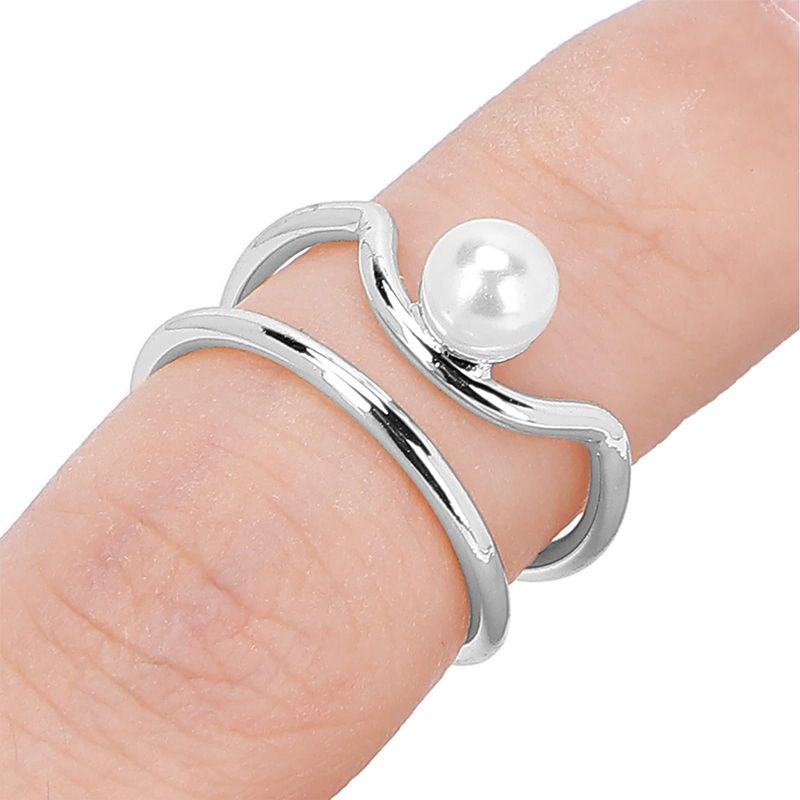 ZJchao Women Fingernail Rings, Crystal Rhinestone Nail Cover Ring Nail ...