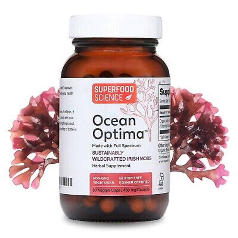 Superfood Science Ocean Optima, Organic Irish Sea Moss, Thyroid and Gut ...