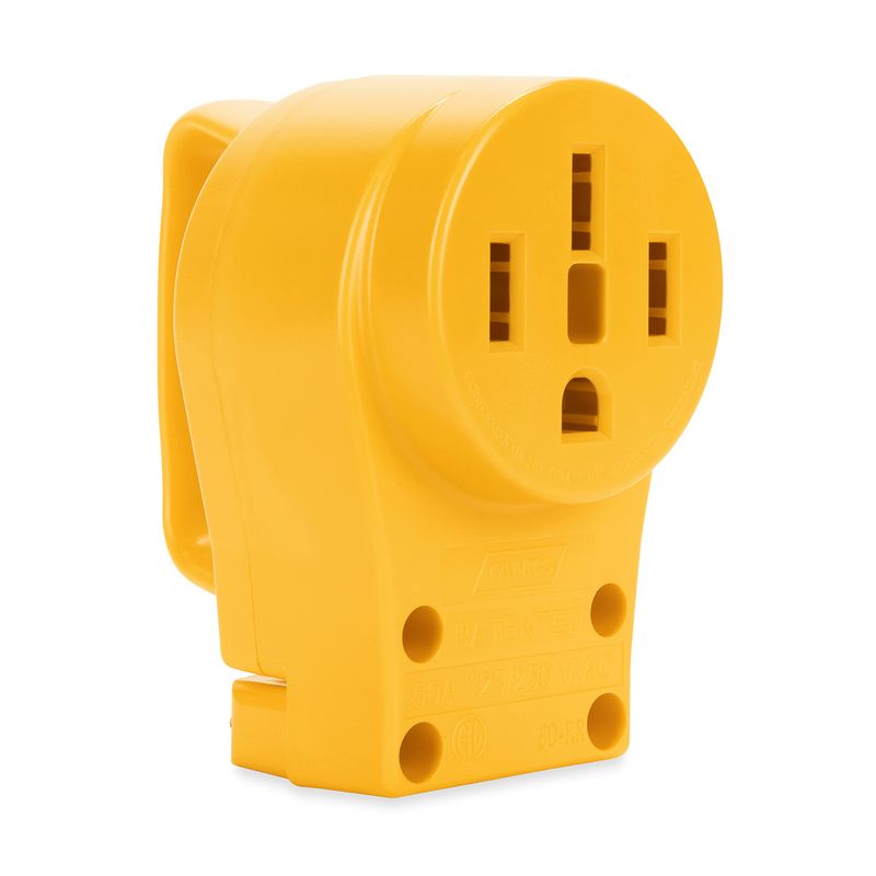 Camco 55353 50 AMP Female Replacement Receptacle , YELLOW - Online ...
