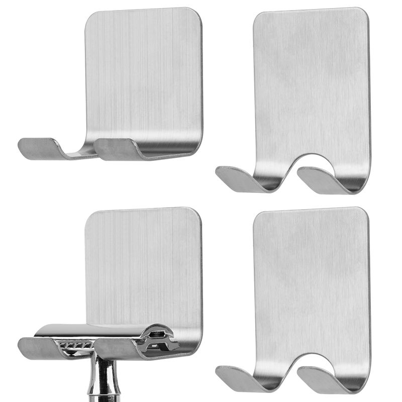 Linkidea 4 Pack Shower Wall Mounted Razor Holder Stainless Steel Self ...