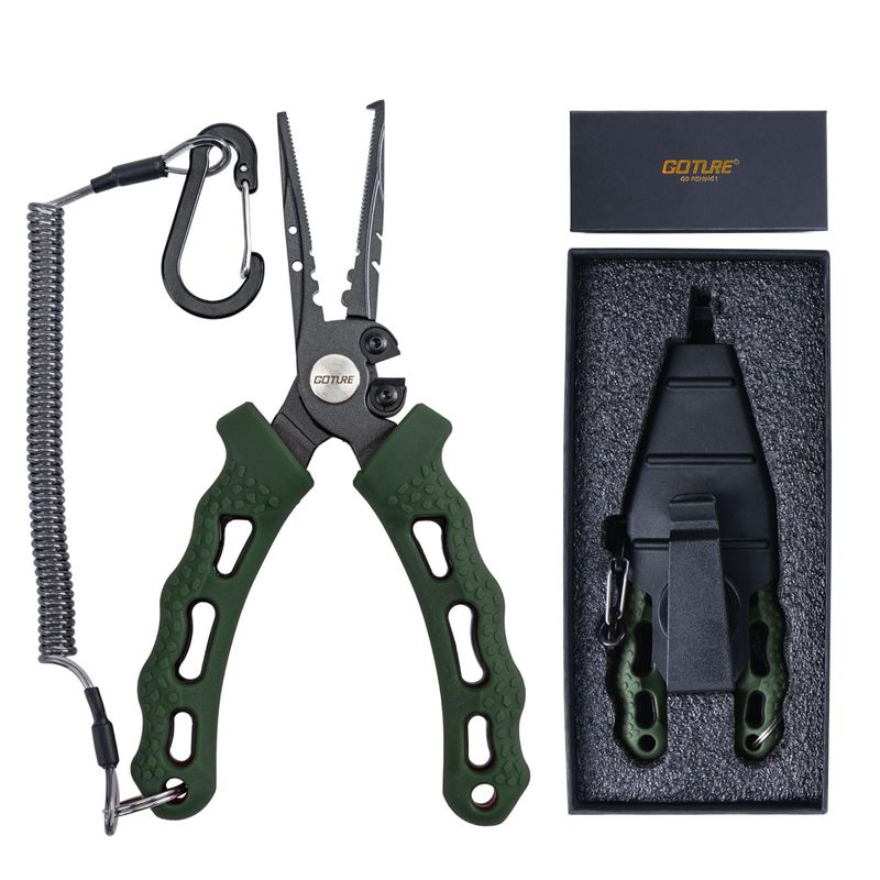 Goture Fishing Pliers - 4Cr13 & 9CR19 Hard Stainless Steel, Line Cutter ...