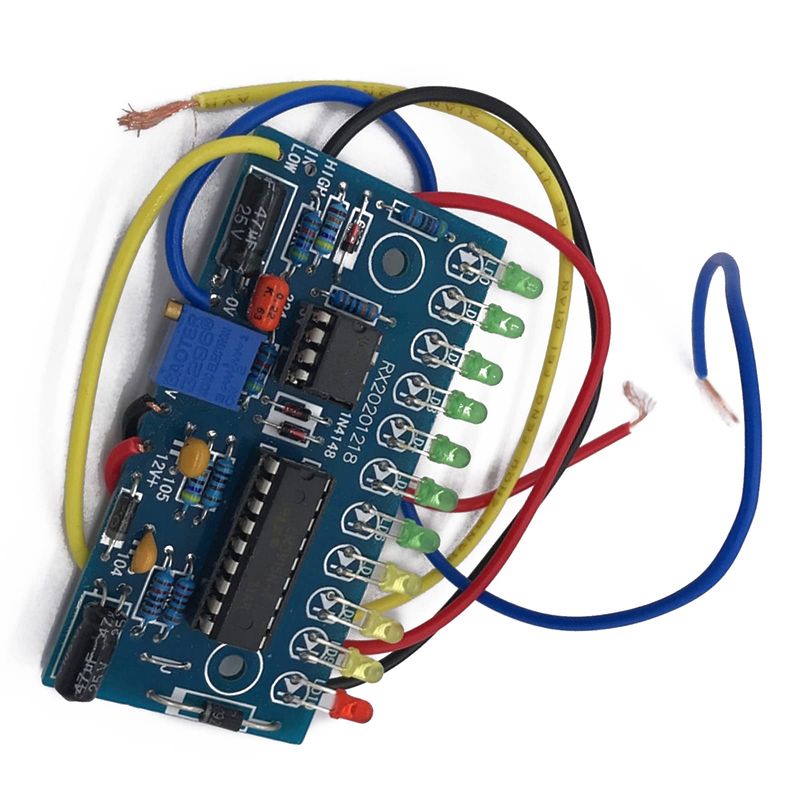 LM3915 10 LED Audio Level Indicator DIY VU Meter Preamp Power Amplifier ...