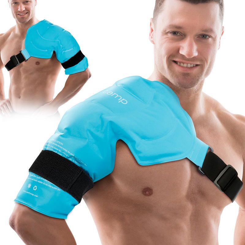 Comfytemp Shoulder Ice Pack Rotator Cuff Cold Therapy, Reusable ...