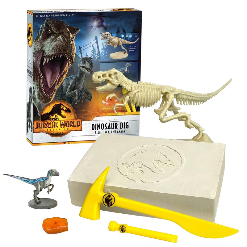 Thames & Kosmos Jurassic World Dominion Dinosaur Dig – Blue, T. Rex ...