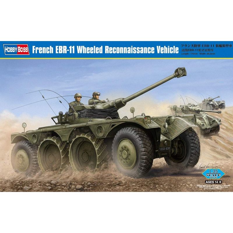 Hobby Boss EBR-11 Wheeled Reconnaissance Vehicle Model Building Kit ...