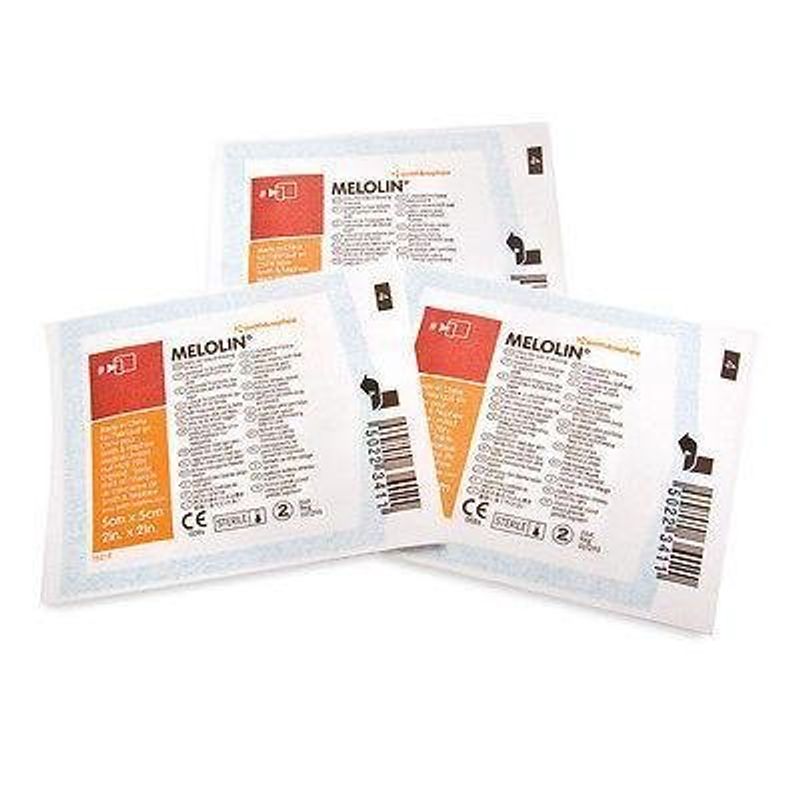 Melolin 10 x 10 cm x10 Low Adherent Absorbent Dressings Wounds ...