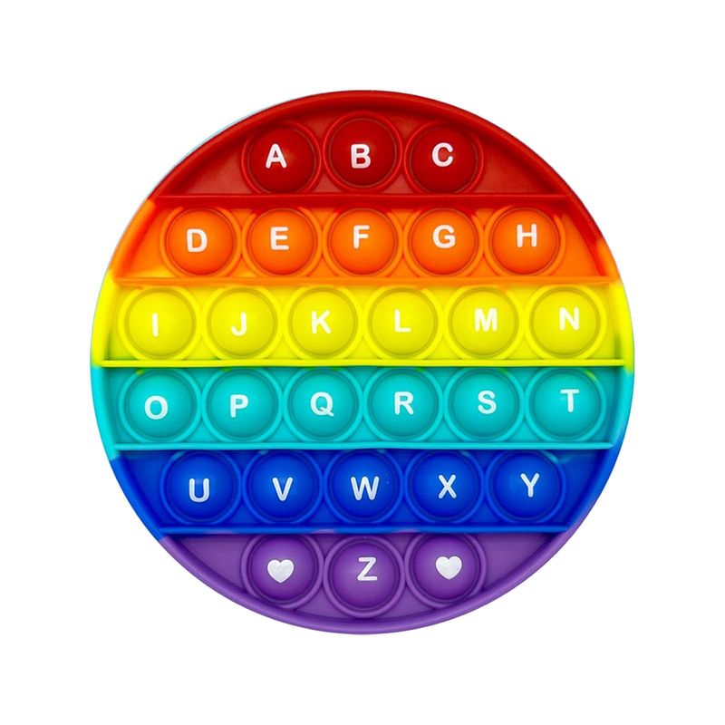 Pop It, Pop It Fidget Toys, Rainbow Bubble Autism Special Needs Stress ...